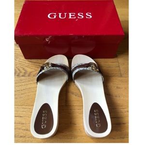 Shoes | Guess Wooden Slides | Poshmark